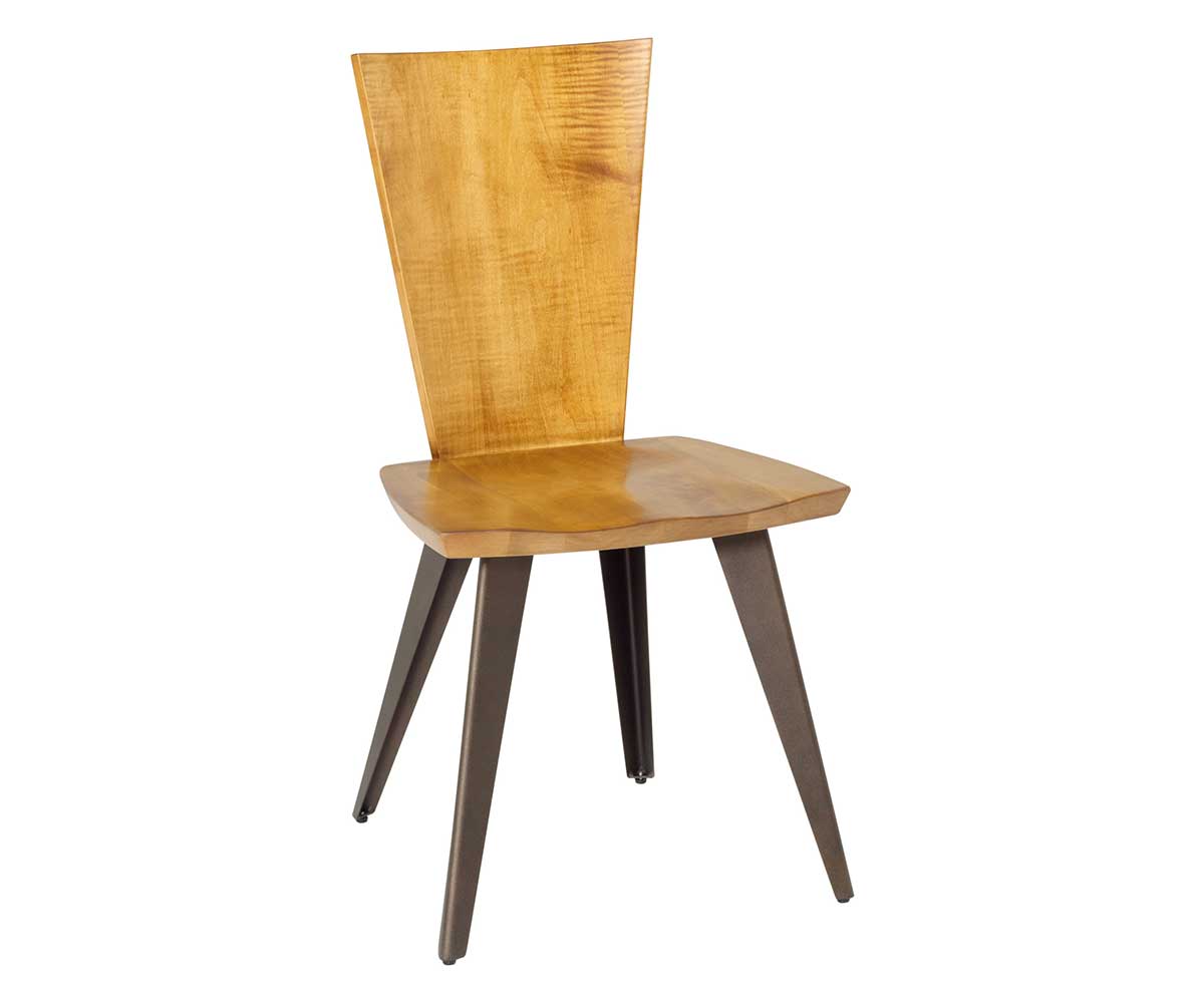 Bergen Chair with Steel Legs - Heritage Amish Furniture